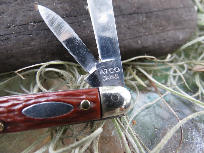 ATCO Japan Pocket Knife Pen Knife 3 Blade Folding Knife | Etsy