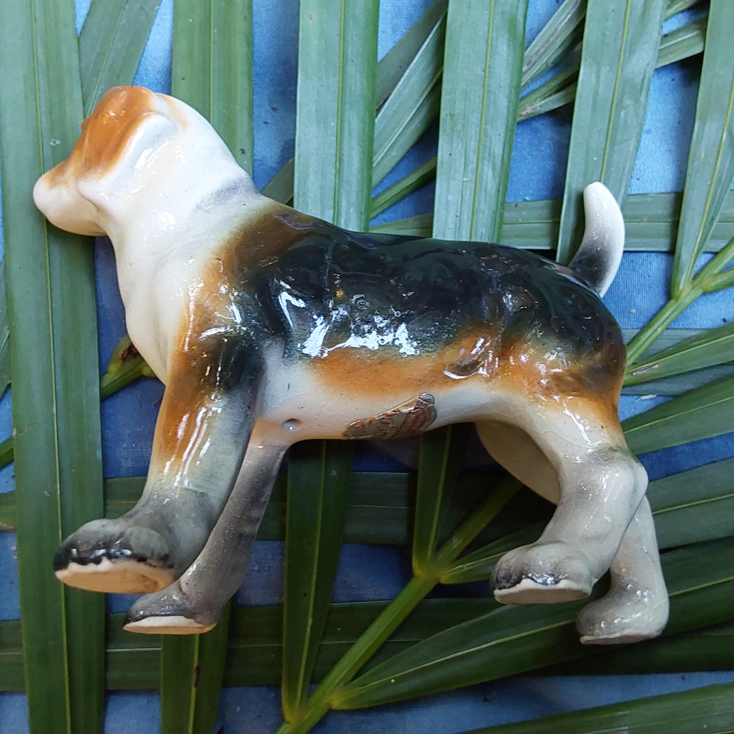 Vintage Ceramic Beagle Figurine - 1950s Dog Statue - Made in Japan - Etsy