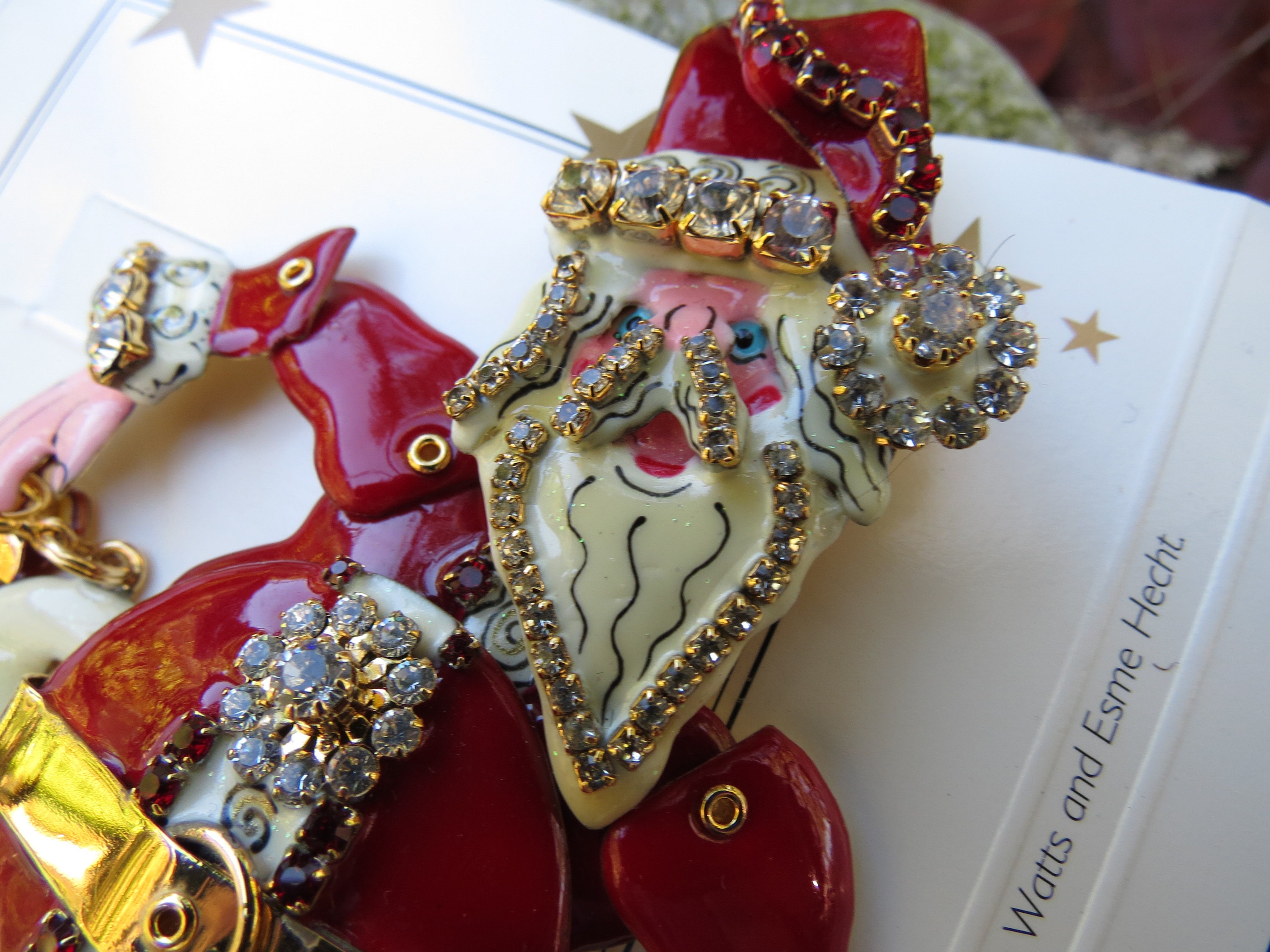 Lunch at the Ritz i Believe in Santa Brooch LATR - Etsy