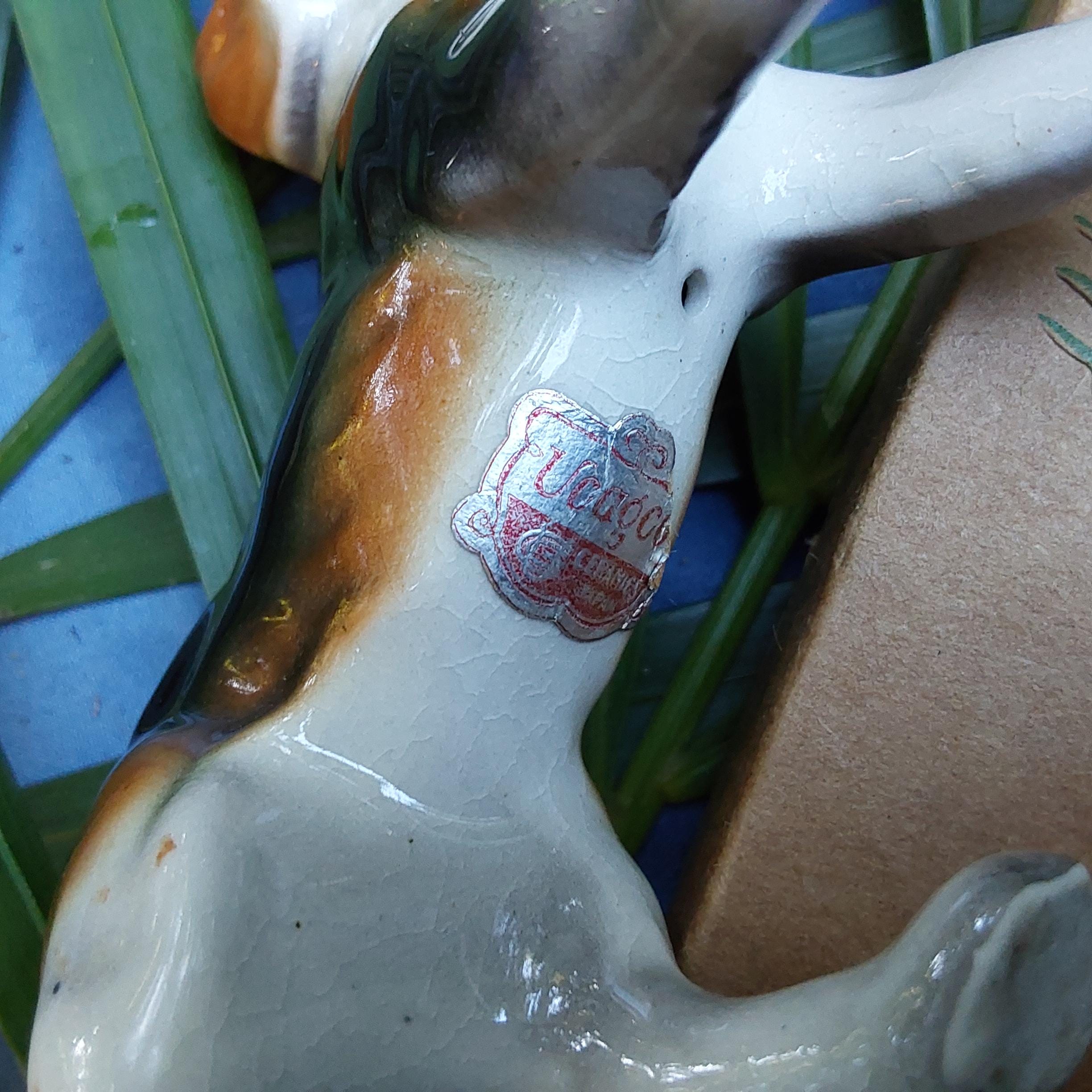 Vintage Ceramic Beagle Figurine - 1950s Dog Statue - Made in Japan - Etsy