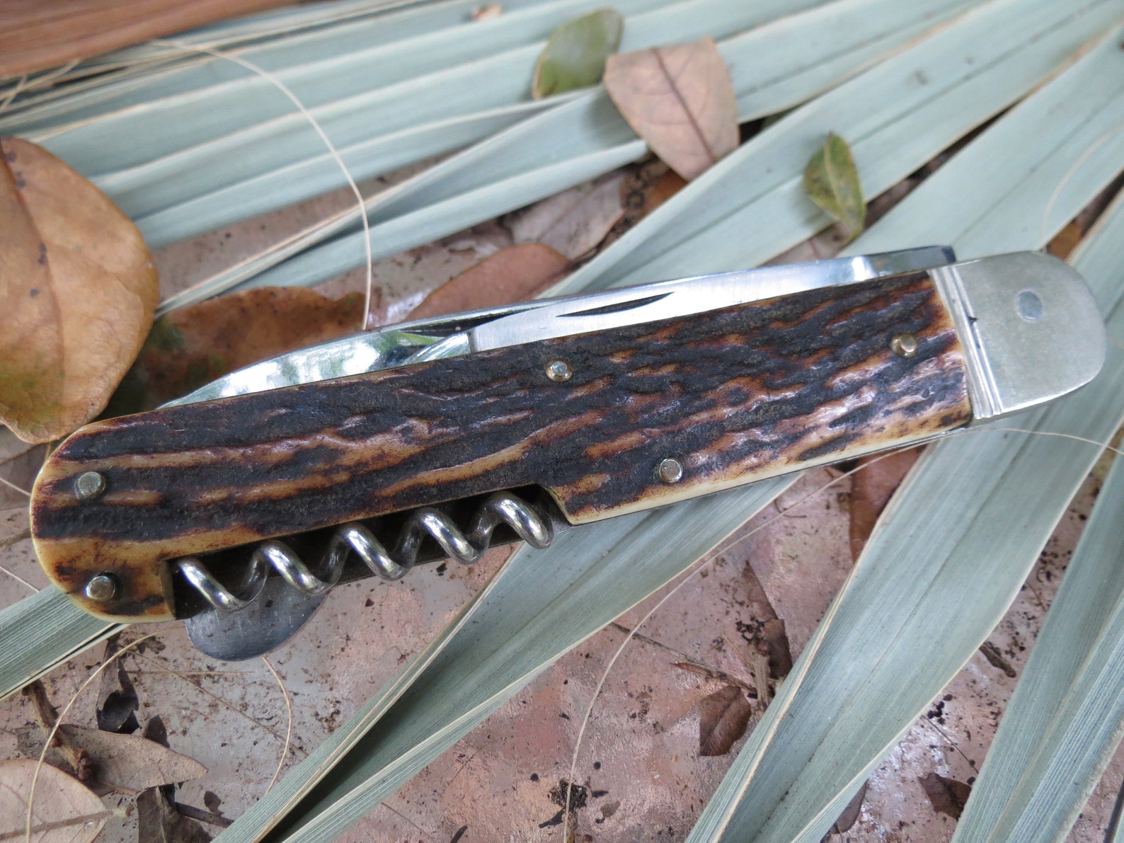 Weidmannsheil Stag Multi Blade Utility Knife Old Stag Handle | Etsy