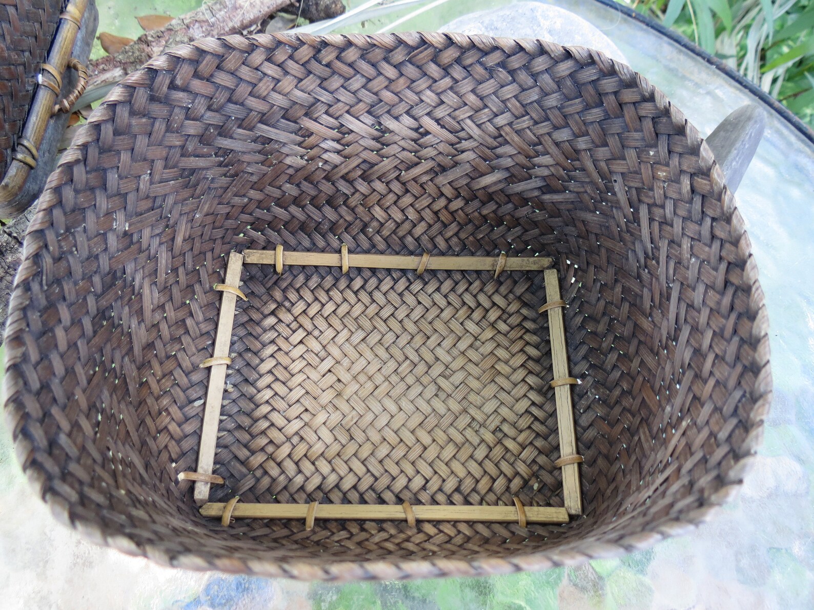 Finely Woven Primitive Basket 2 Part Antique Basket - Etsy