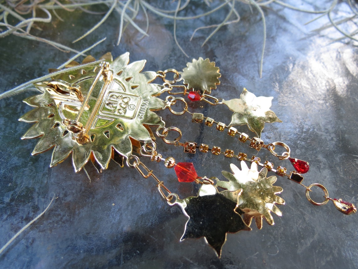 Lunch at the Ritz Sunflower Brooch/pendant LATR Flower Pin | Etsy