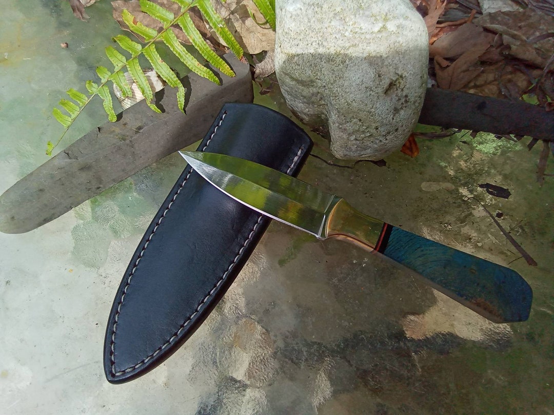 Custom Knife Small Custom Made Fixed Blade Gordon Romeis Leather Sheath ...