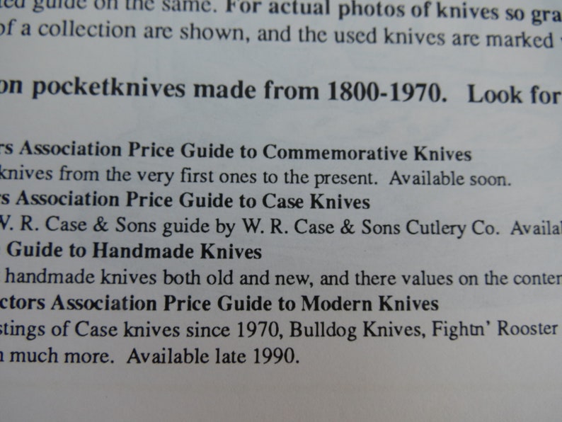 Antique Knives Identification Guide Collector's Knives | Etsy