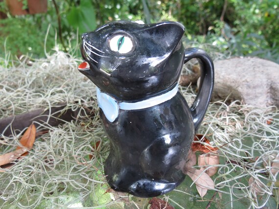 Black Cat Creamer German Cream Pitcher erphila | Etsy