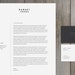 Minimalist Cover Letter Template, Editable Design, Instant Download, MS ...