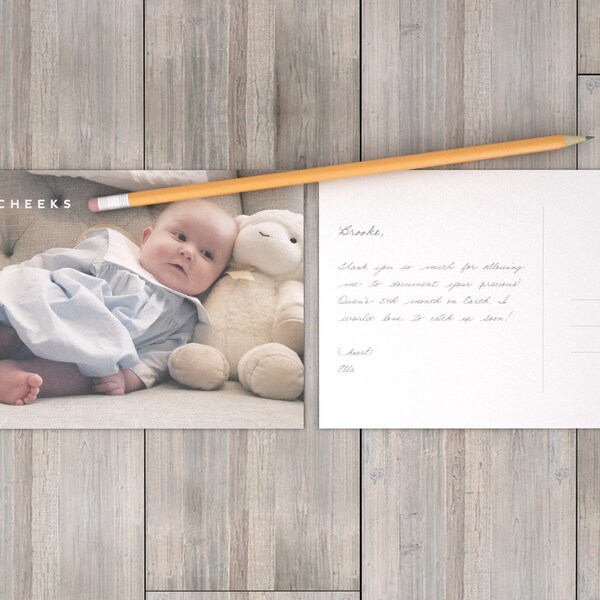 Postcard Baby Announcement - Etsy