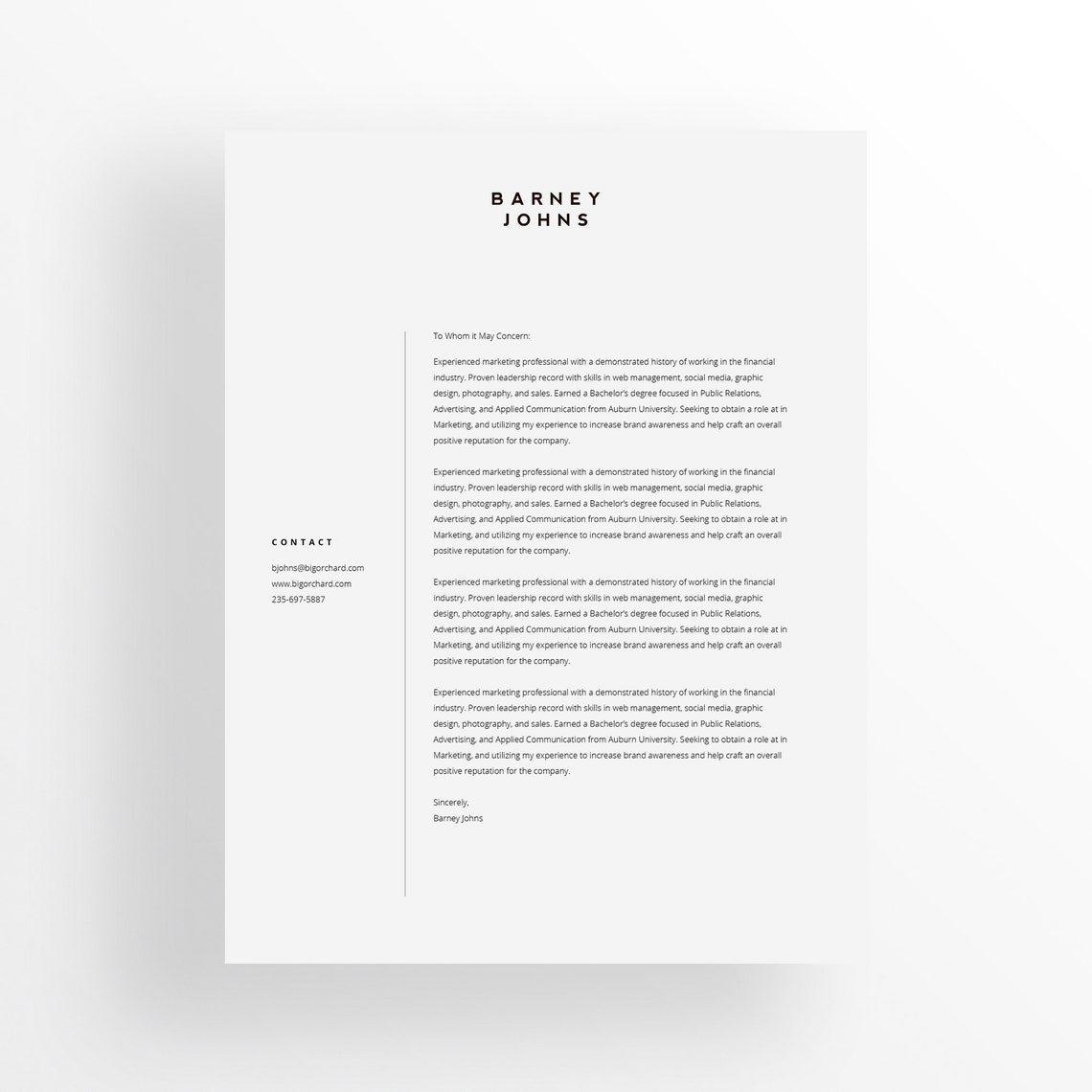 Job Interview Template Pack, Resume, Cover Letter, Business Card ...