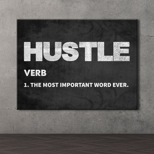 Hustle Wall Art - Etsy