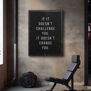 Home Gym Decor Workout Wall Art Fitness Center Gym Room Sign ...