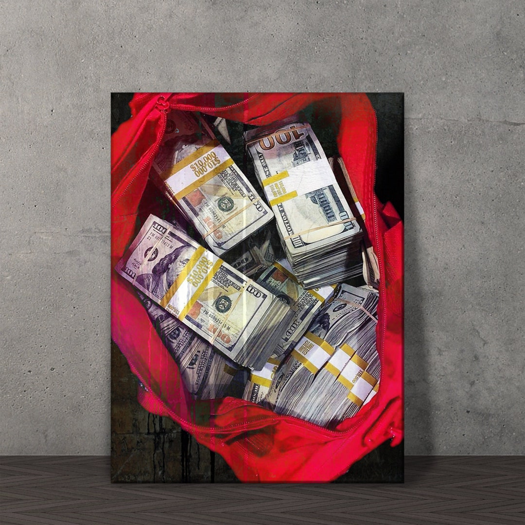 Money Art Canvas Office Wall Art Home Office Decor Wall - Etsy