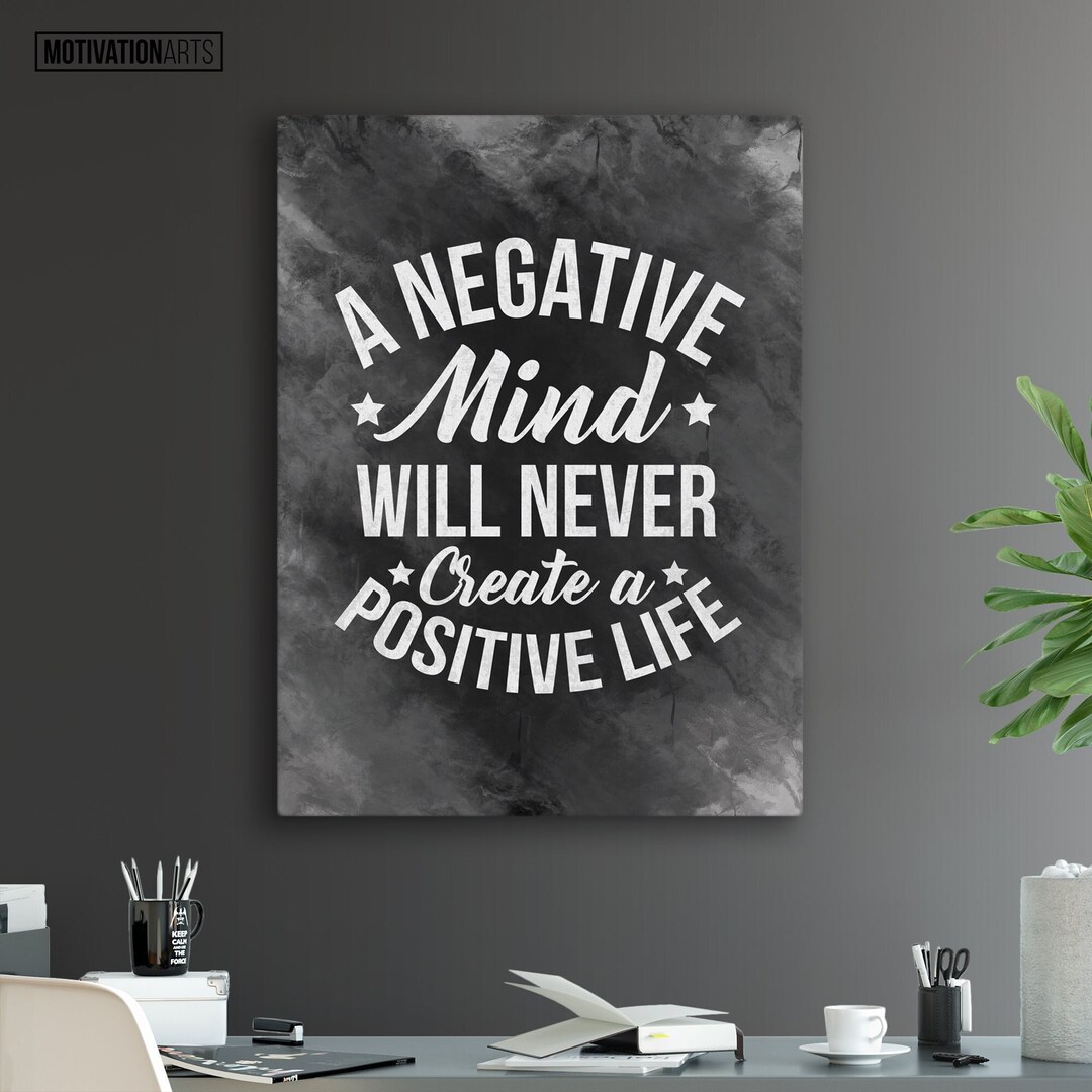 Motivational Wall Decor Canvas Print Home Office Decor - Etsy