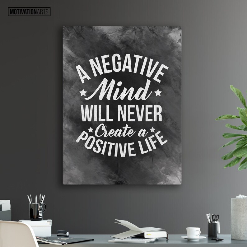 Motivational Wall Decor Canvas Print Home Office Decor - Etsy