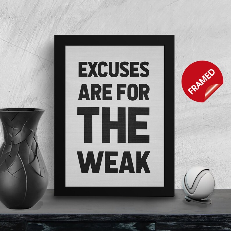 Inspirational Wall Art GYM Quotes Motivational Wall Decor - Etsy