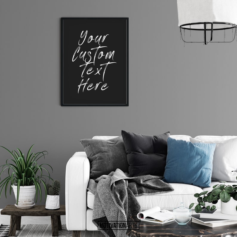 Custom Text Poster Personalized Quote Print Song Lyrics Wall - Etsy