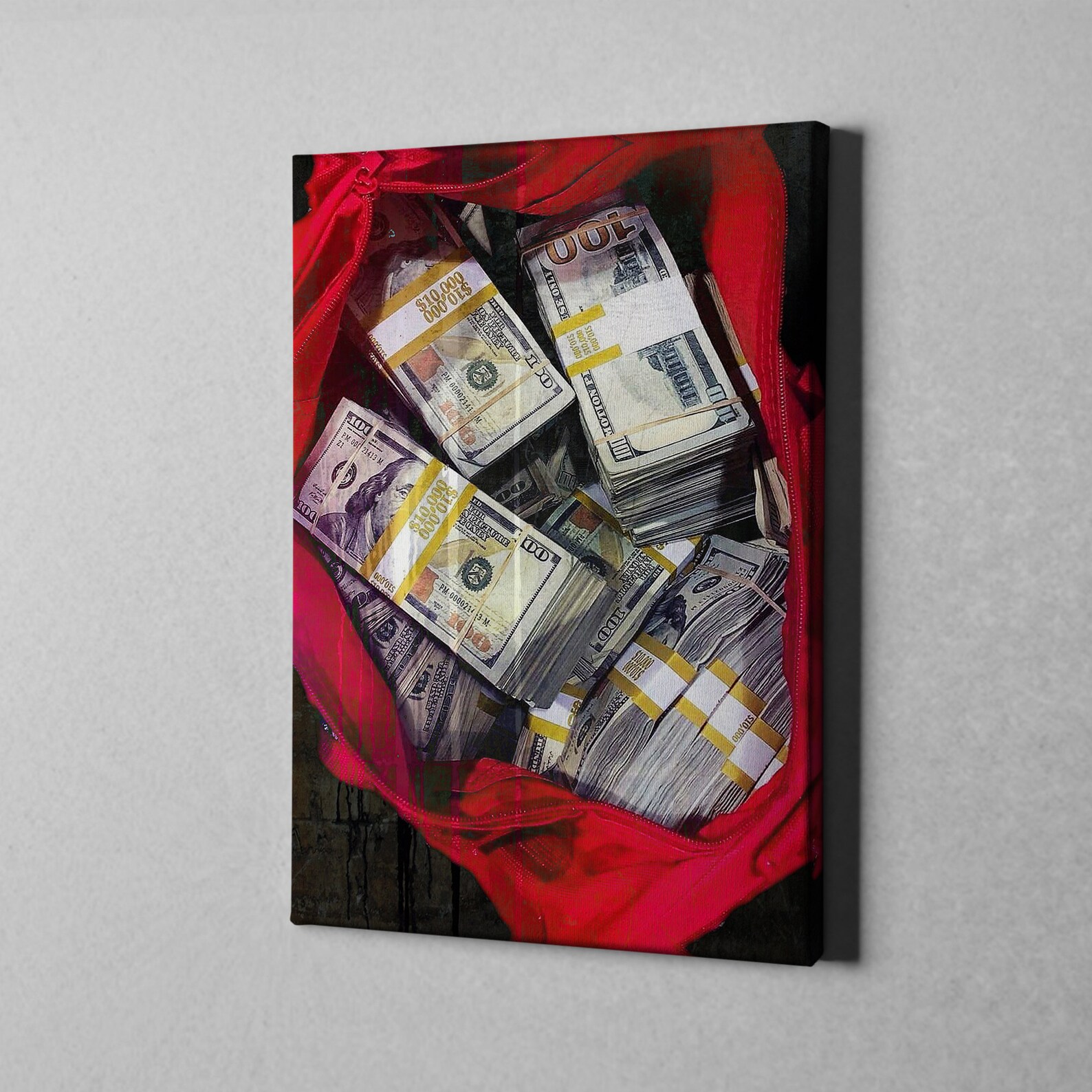 Money Art Canvas Office Wall Art Home Office Decor Wall | Etsy