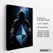 Ethereum Crypto Wall Art, ETH Canvas Print, Bitcoin Gift, Trader ...