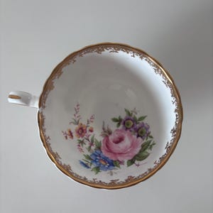 Gorgeous Vintage Ansley Tea Cup and Saucer. Beautiful Floral Pattern ...