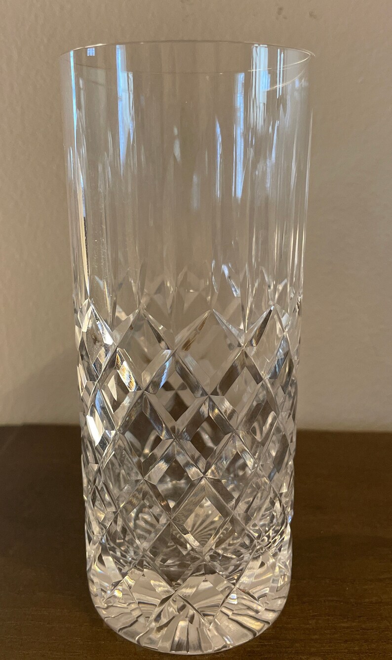 Vintage STUART Highball Glasses Lead Crystal Cut Glass Cambridge ...