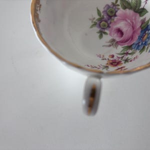 Gorgeous Vintage Ansley Tea Cup and Saucer. Beautiful Floral Pattern ...
