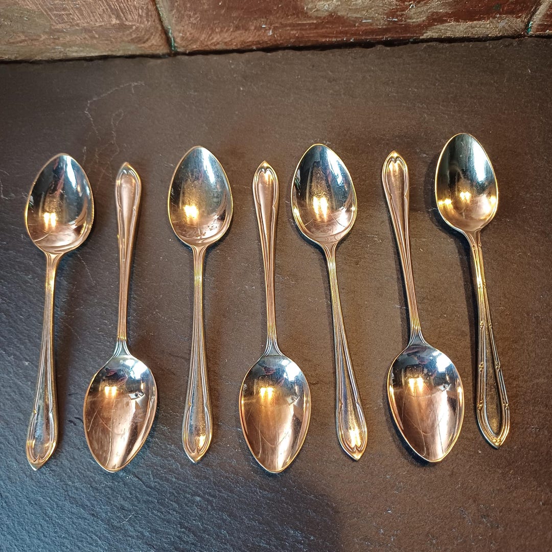 Vintage EPNS Teaspoons, Set of 7. - Etsy