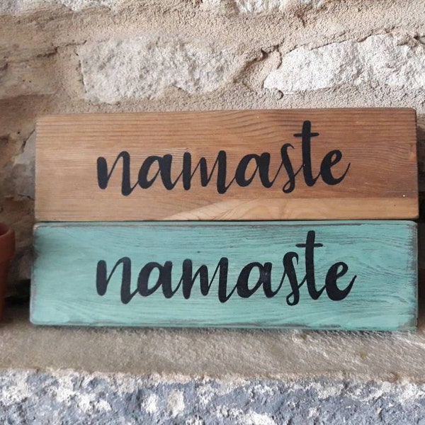 Namaste Sign - Etsy