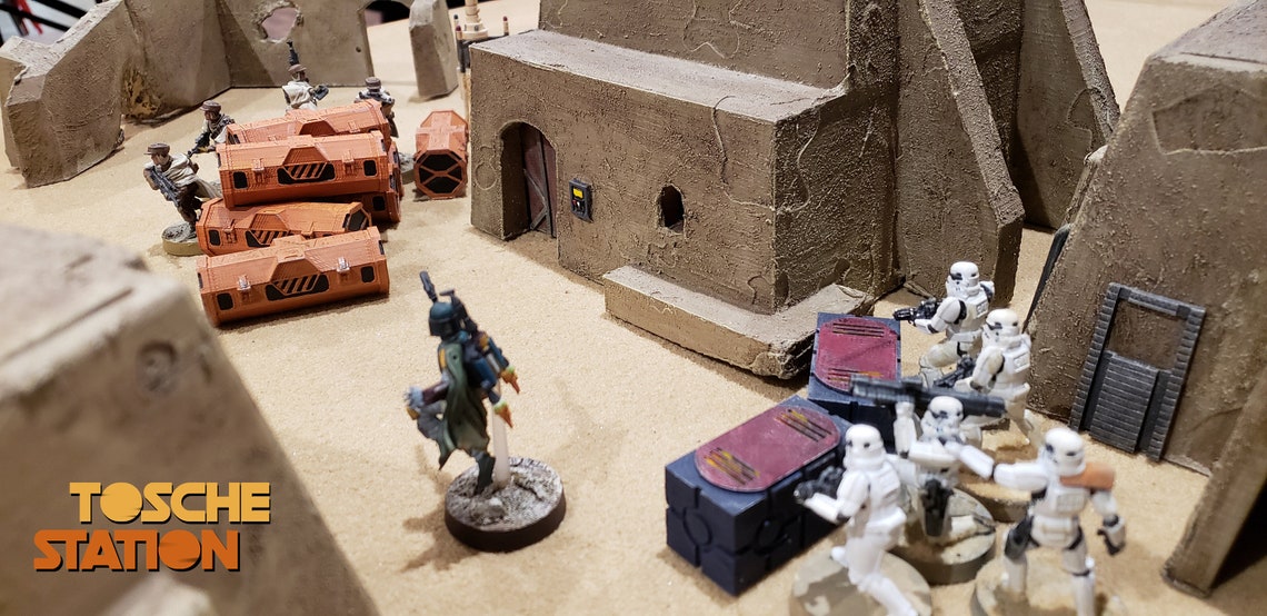 Star Wars Legion Terrain - Tosche Station 3 Kyber Crystal Containers ...