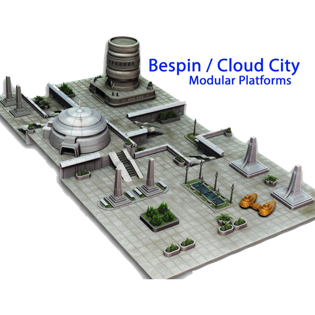Star Wars Legion/shatterpoint - Bespin / Cloud City Modular Platform ...