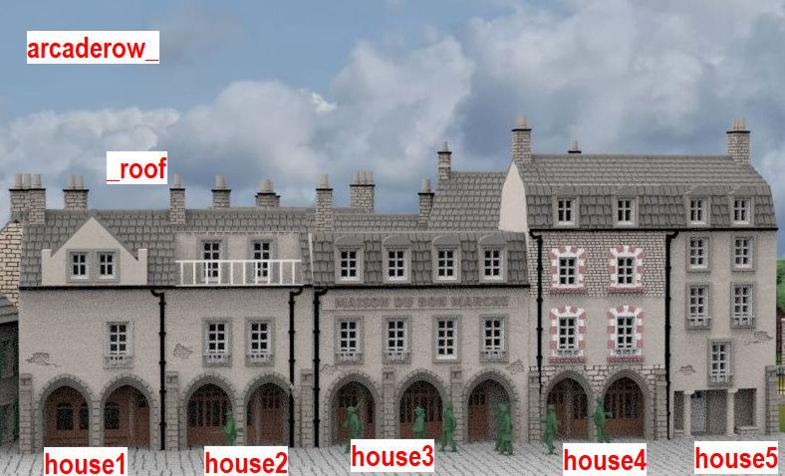 Bolt Action WW2 Terrain Carentan - Arcade Row - Etsy Canada