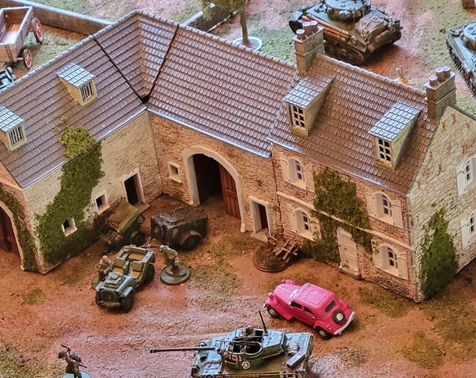 L Shaped Farm 3D Printed Terrain WWII, the World at War, 15-20-28mm ...