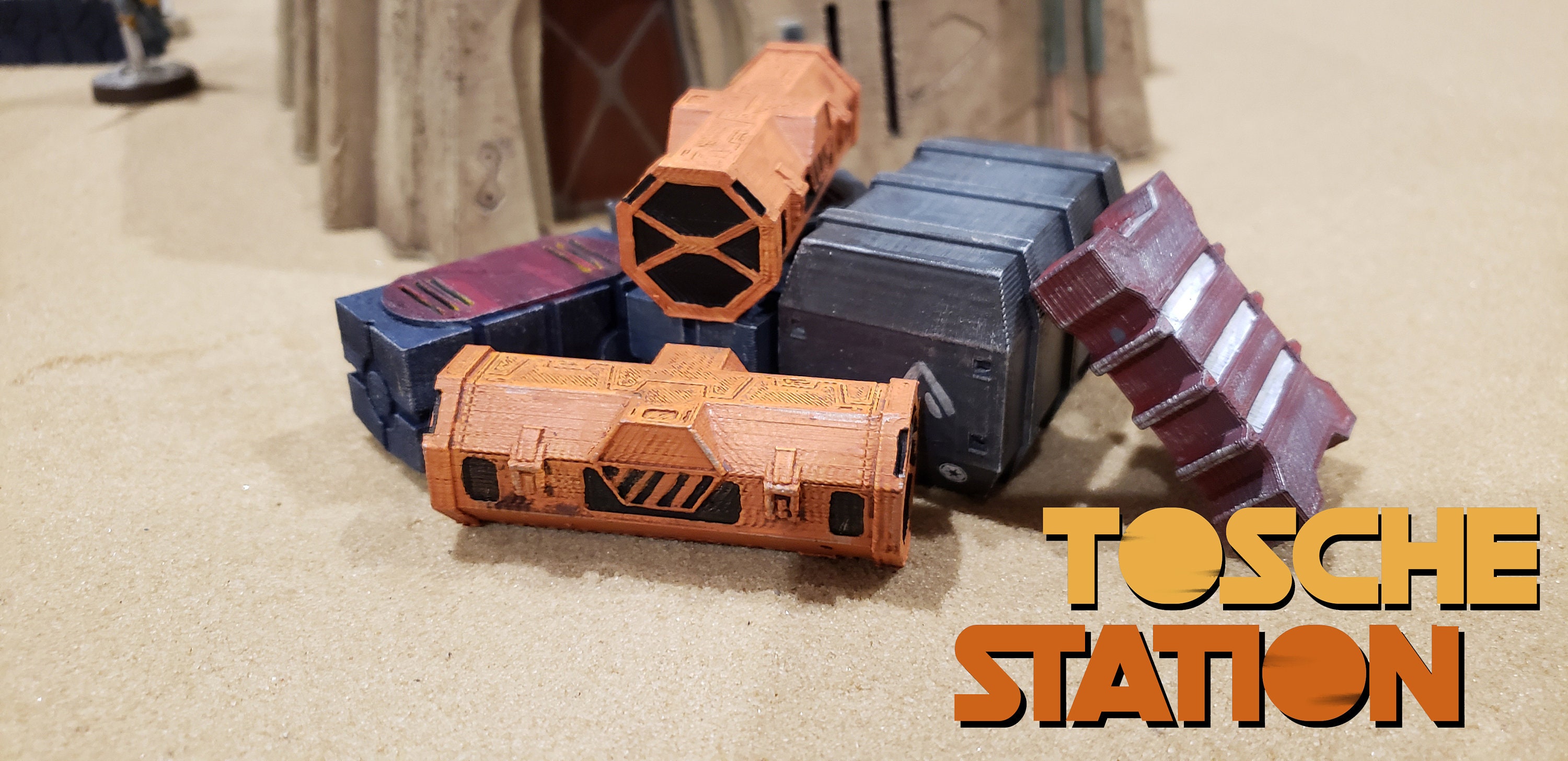 Star Wars Legion Terrain - Tosche Station 3 Kyber Crystal Containers ...