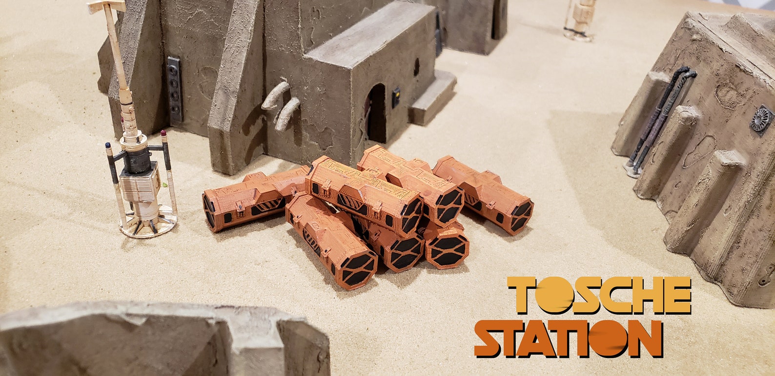 Star Wars Legion Terrain - Tosche Station 3 Kyber Crystal Containers ...