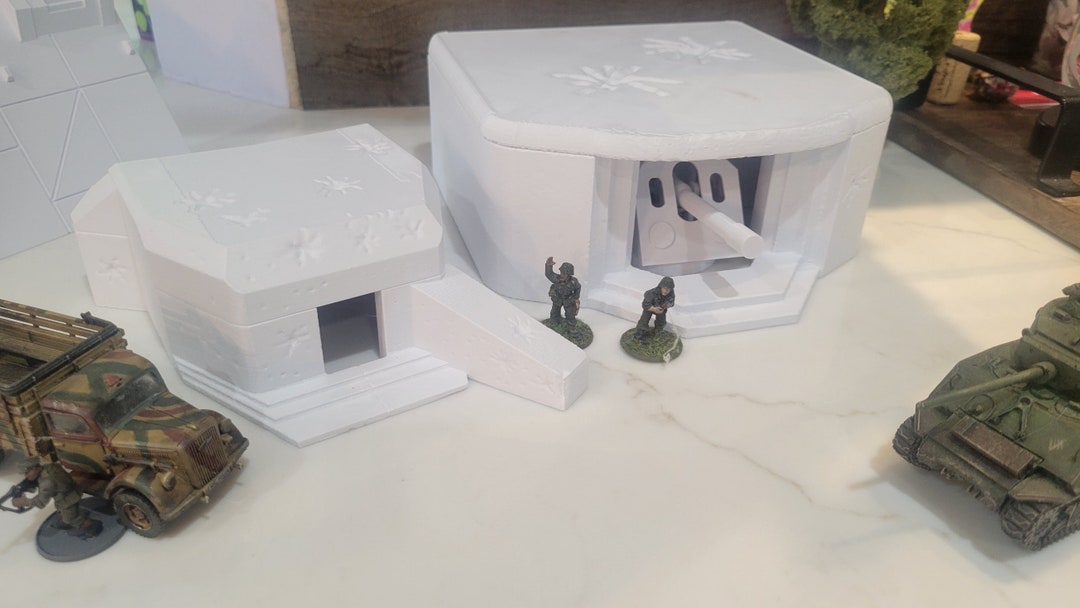 Bolt Action WW2 Terrain - German Coastal Defense Bunkers (612/M270 ...