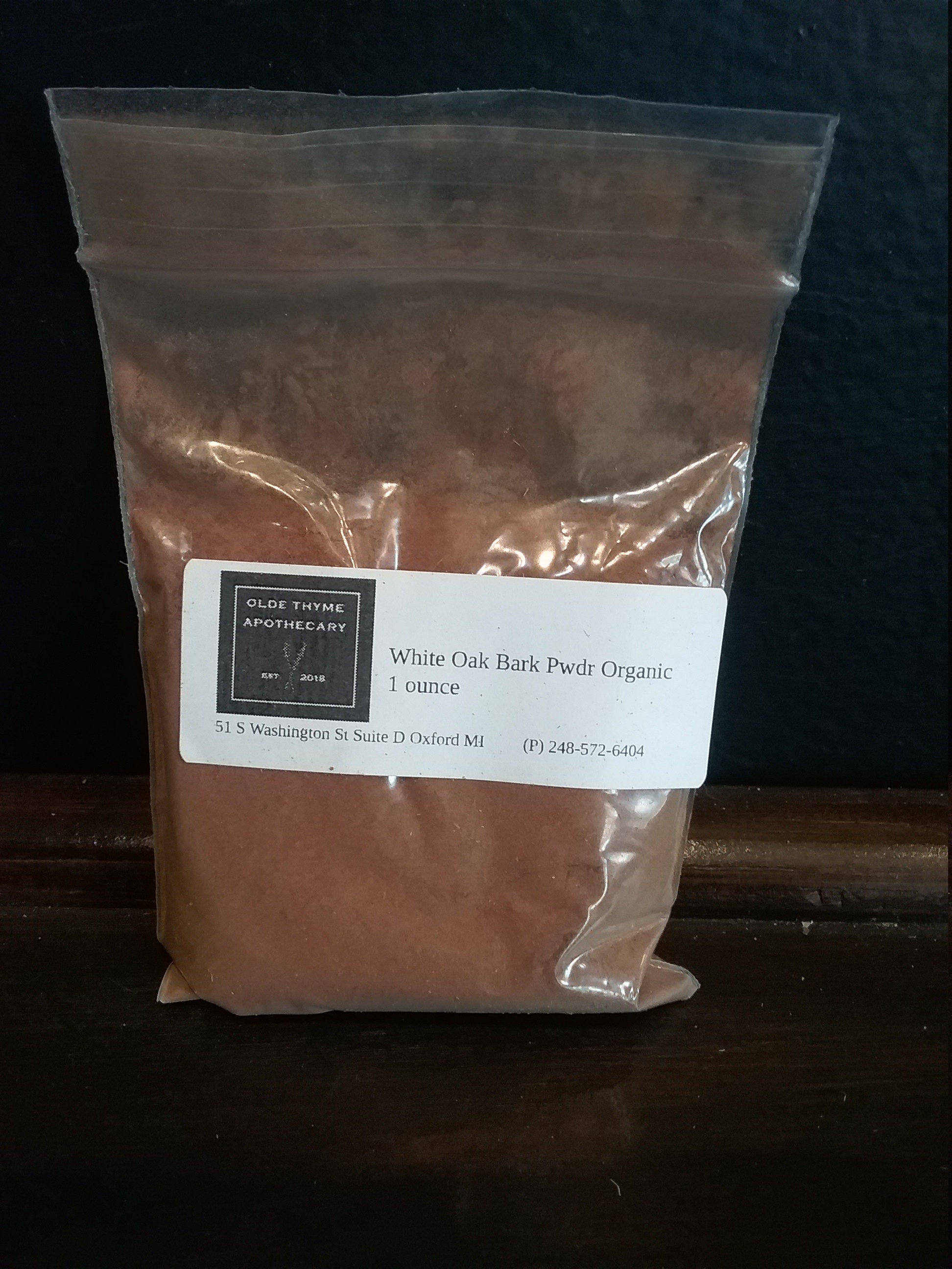 White Oak Bark Powder Organic 1oz - Etsy