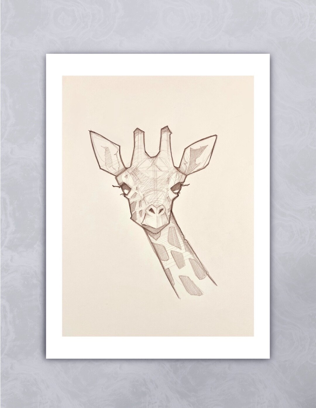 Giraffe Giclee Print - Etsy