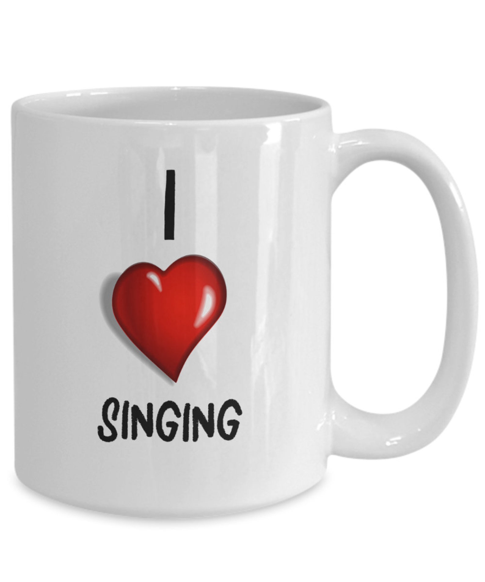 Singing mug I love singing coffee mug singing gift | Etsy