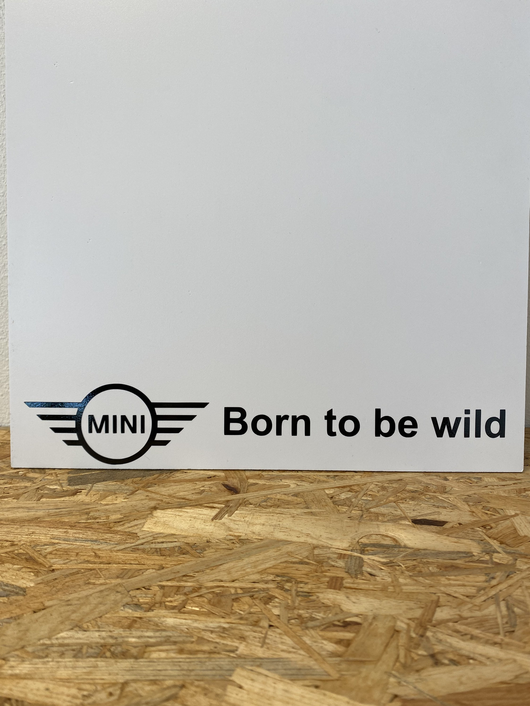Born to Be Wild MINI Logo Sticker Lettering Mini Cooper S Countryman ...