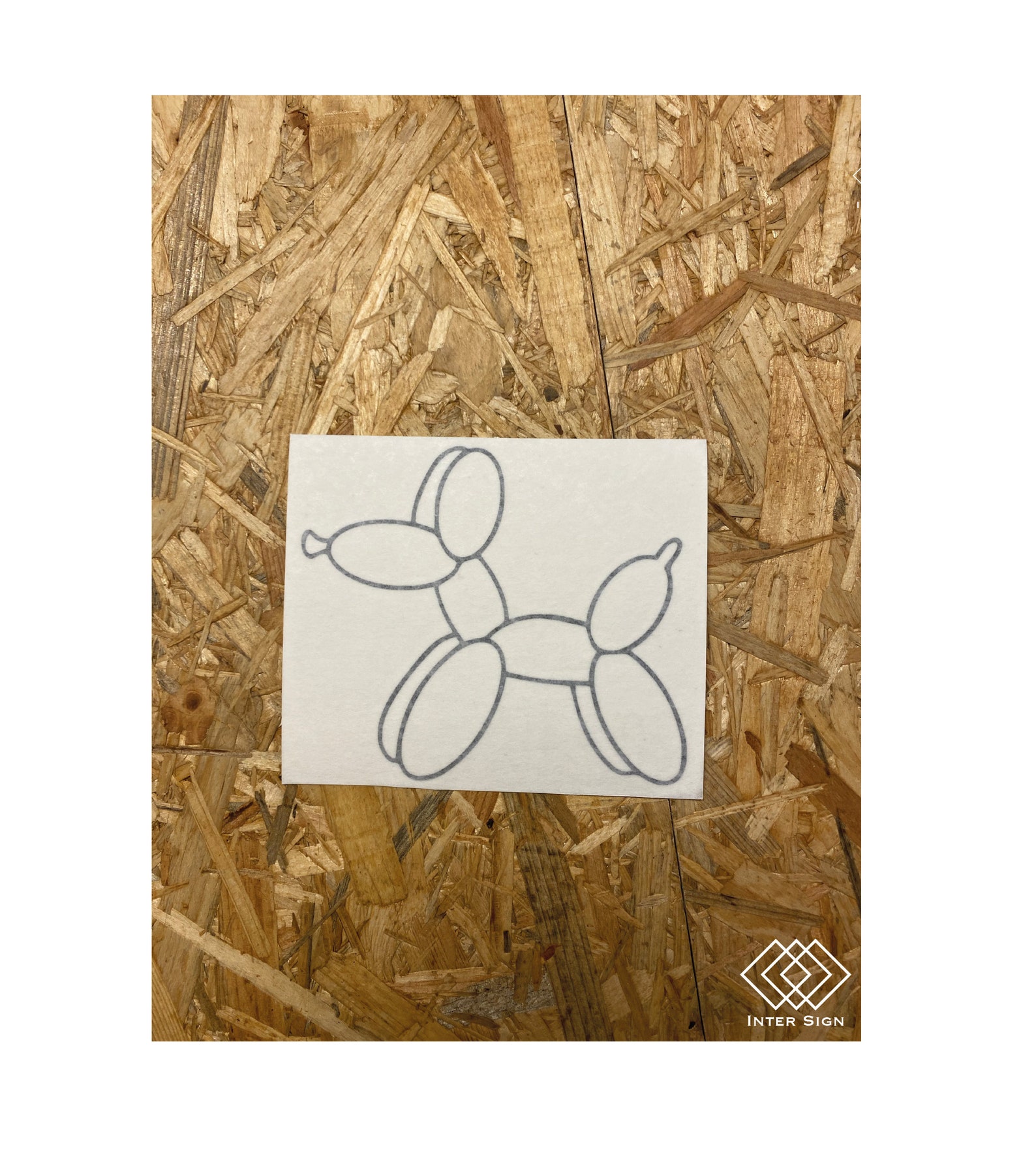 Balloon Dog Stickers Balloon Dog Outline Different Colors and Sizes - Etsy