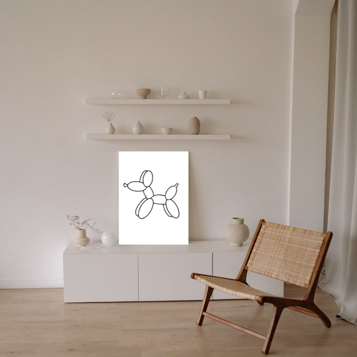 Balloon Dog Stickers Balloon Dog Outline Different Colors and Sizes ...