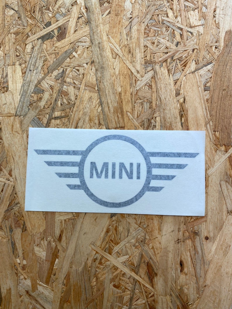 MINI Wing Logo Sticker Large Lettering Mini Cooper S Countryman Clubman ...