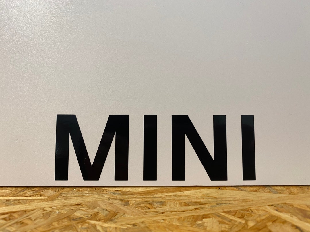 MINI Logo Wordmark Sticker Lettering Mini Cooper S Countryman Clubman ...