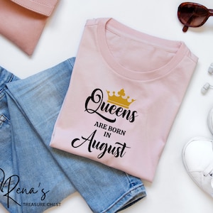 August Birthday Queen SVG, PNG, Digital Files - Etsy