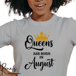August Birthday Queen SVG, PNG, Digital Files - Etsy