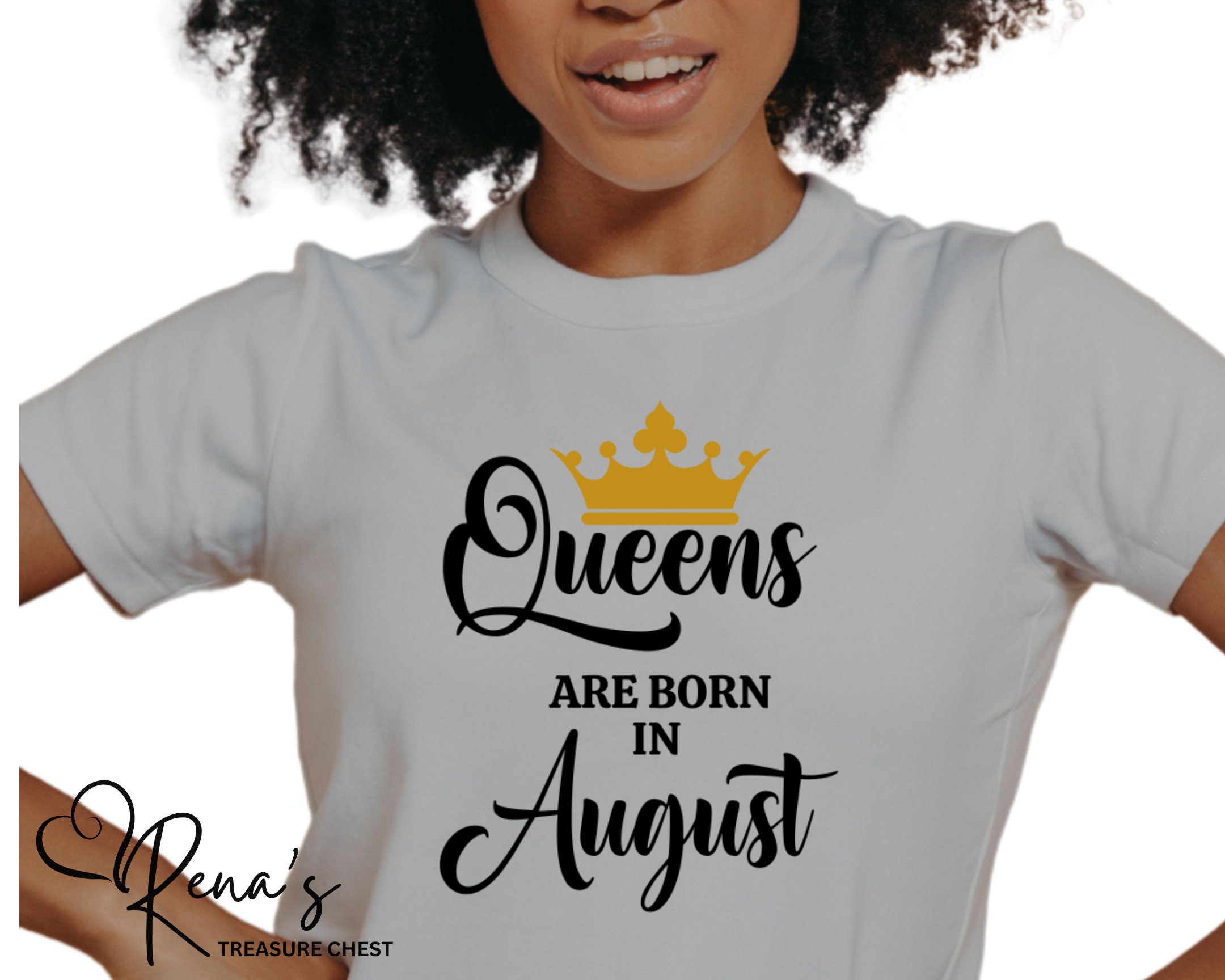 August Birthday Queen SVG, PNG, Digital Files - Etsy