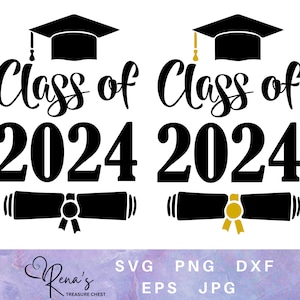 Graduate 2024, Senior 2024 SVG, Class of 2024 SVG, Graduation 2024 ...