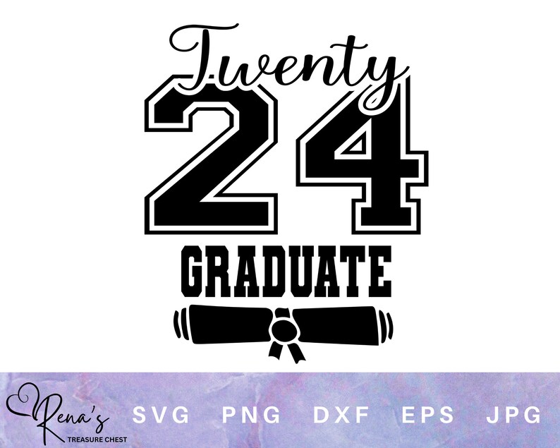 Graduate 2024, Senior 2024 SVG, Class of 2024 SVG, the Graduate of 2024 ...