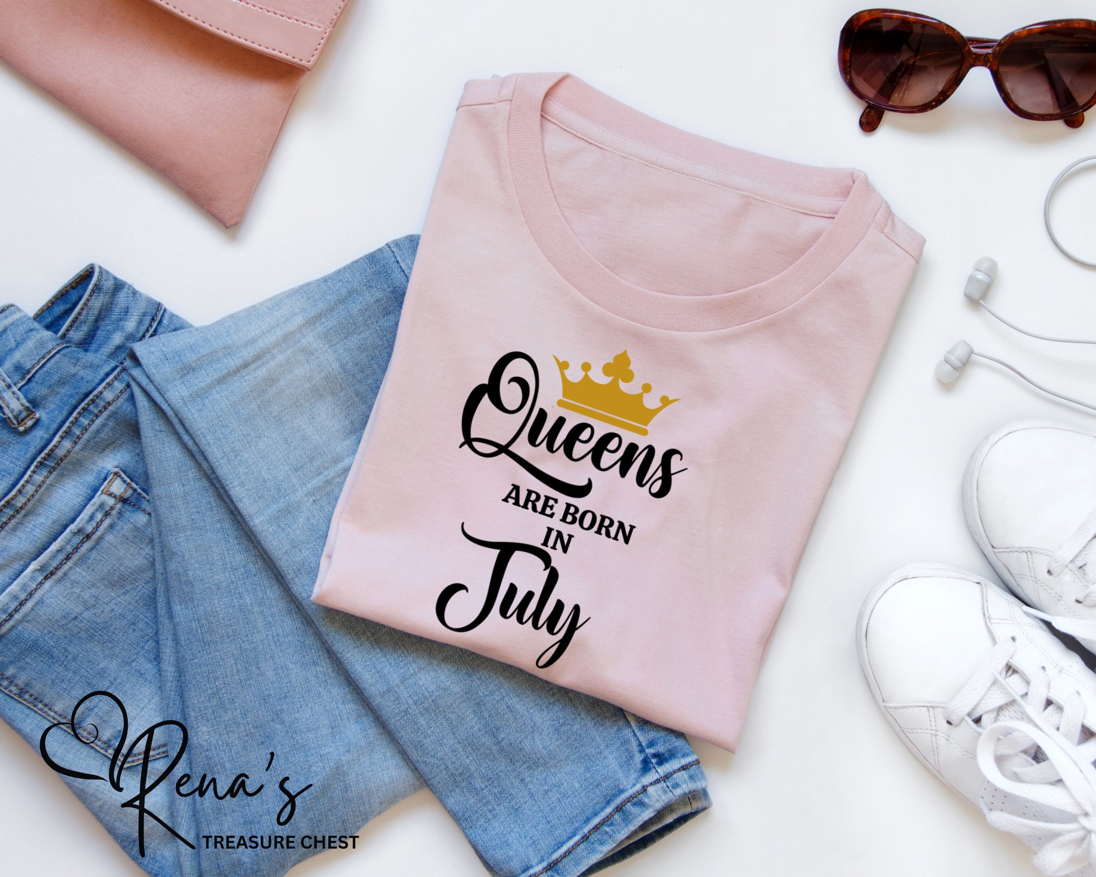Queens Are Born in July SVG PNG, Birthday Queen, Birthday Queen Digital ...