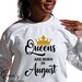 August Birthday Queen SVG, PNG, Digital Files - Etsy