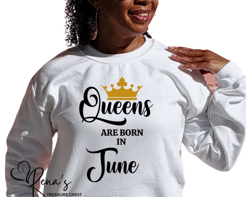 Queens Are Born in June SVG PNG, Birthday Queen, Birthday Queen Digital ...
